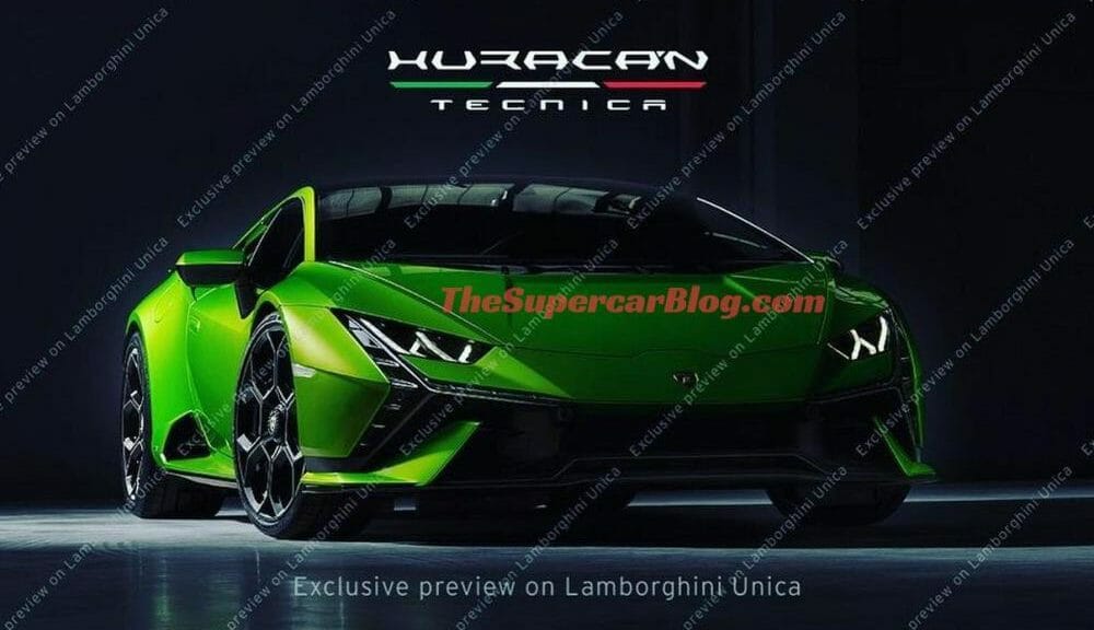 Lamborghini Huracan Tecnica First Look Revealed Online - Gearedtoyou